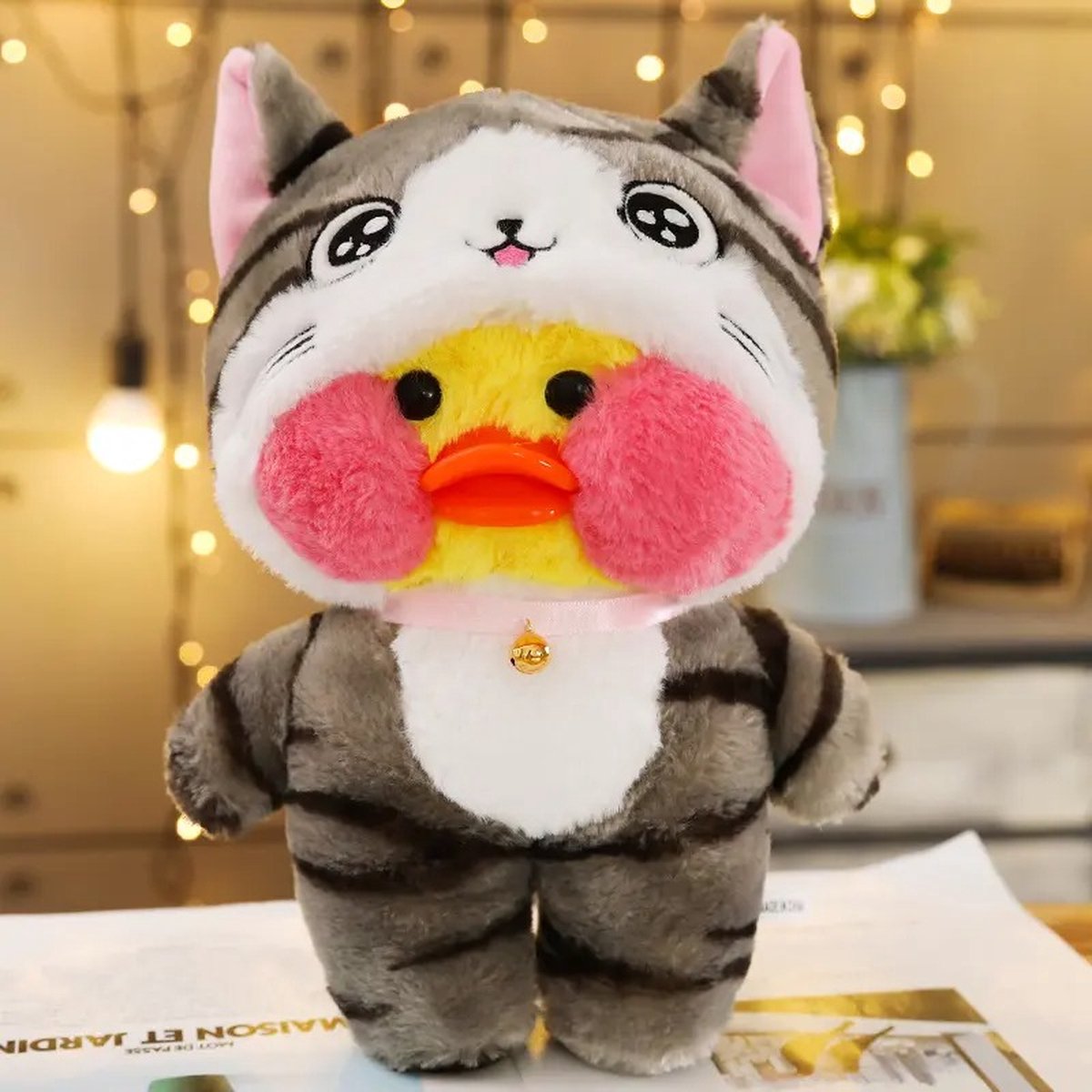 Klikkopers® - Paper Duck Knuffel - Kat Editie - 30cm - Paper Duck ...