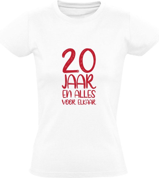 20 jaar en alles voor elkaar Dames T-shirt | verjaardag | jarig | knap ...