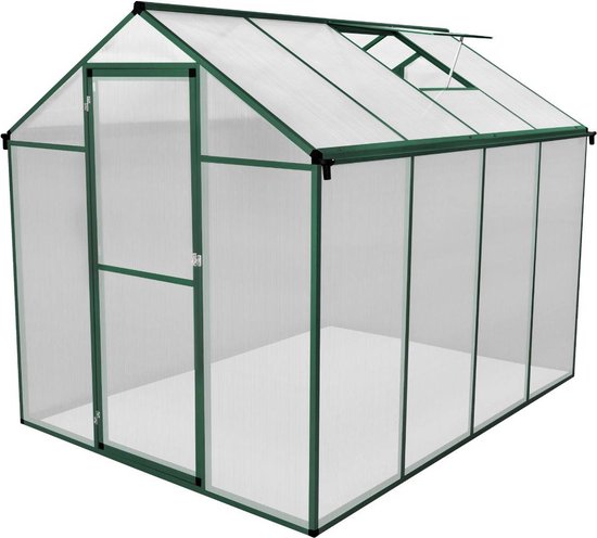 Tuinkas Broeikas - 180 x 240 x 194 cm - 8.3 m3 - Dakraam Ventilatie ...