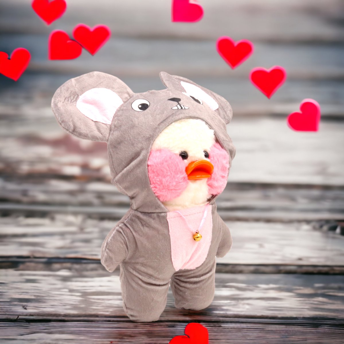 Klikkopers® - Paper Duck knuffel - Muis Kostuum - 30 cm - Paper Duck ...