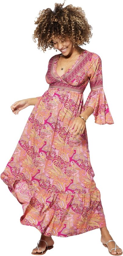 maxi jurk - ibiza - bohemian - kimono - ibizajurk - boho | bol.com