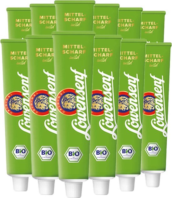 Löwensenf mild medium heet - 12 x 200 ml doos | bol.com