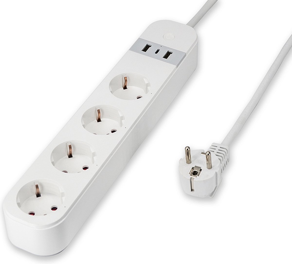 Silvergear - Slimme Wifi Stekkerdoos met USB-C en USB-A Poorten - Smart ...