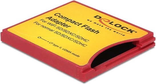 Compact Flash adapter voor SD geheugenkaarten - CF type II | bol