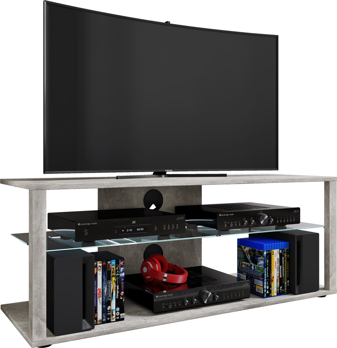 VCM Houten TV Lowboard TV Kabinet Rek Console Meubel TV Tafel TV Phono ...