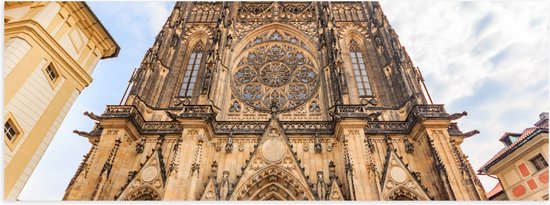 Poster (Mat) - Vooraanzicht van de Kathedraal van Praag onder ...