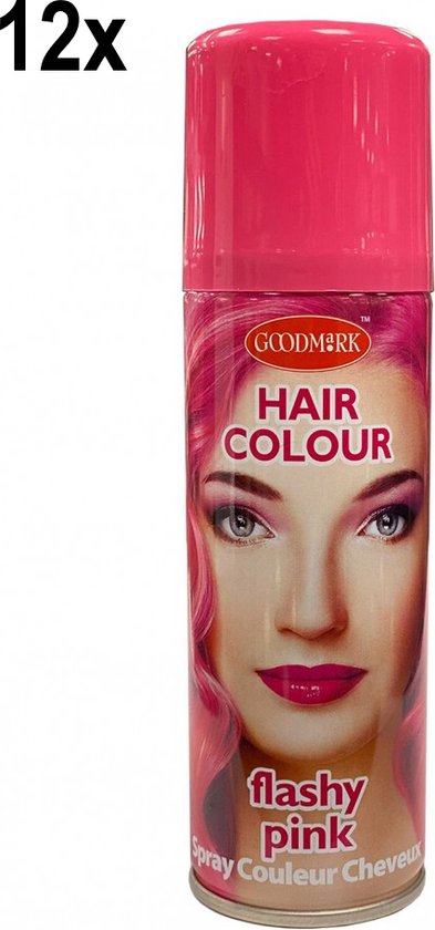12x Haarspray roze 125 ml | bol.com