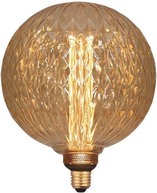LED Filament Globe lamp | Gold | XXL | 3,5 Watt | Dimbaar | 2000K - Extra warm | bol