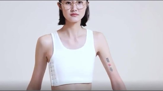 Vrouwen Borst Binder - Chest Binder - Zwart - Haakjes - L (84 - 88 cm ...