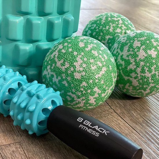 Fasciarollen set bestaande uit rol, bal, duobal en massageroller voor ...