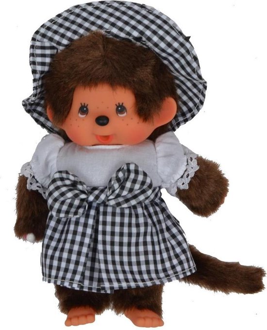 Monchichi black & white girl 20 cm | bol.com