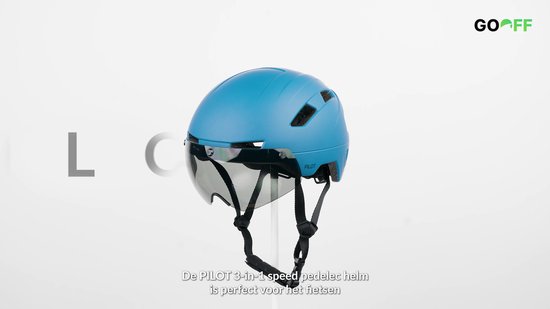 GOOFF® Pilot 3-in-1 Snorfiets Helm met Verlichting en Vizier - Speed ...