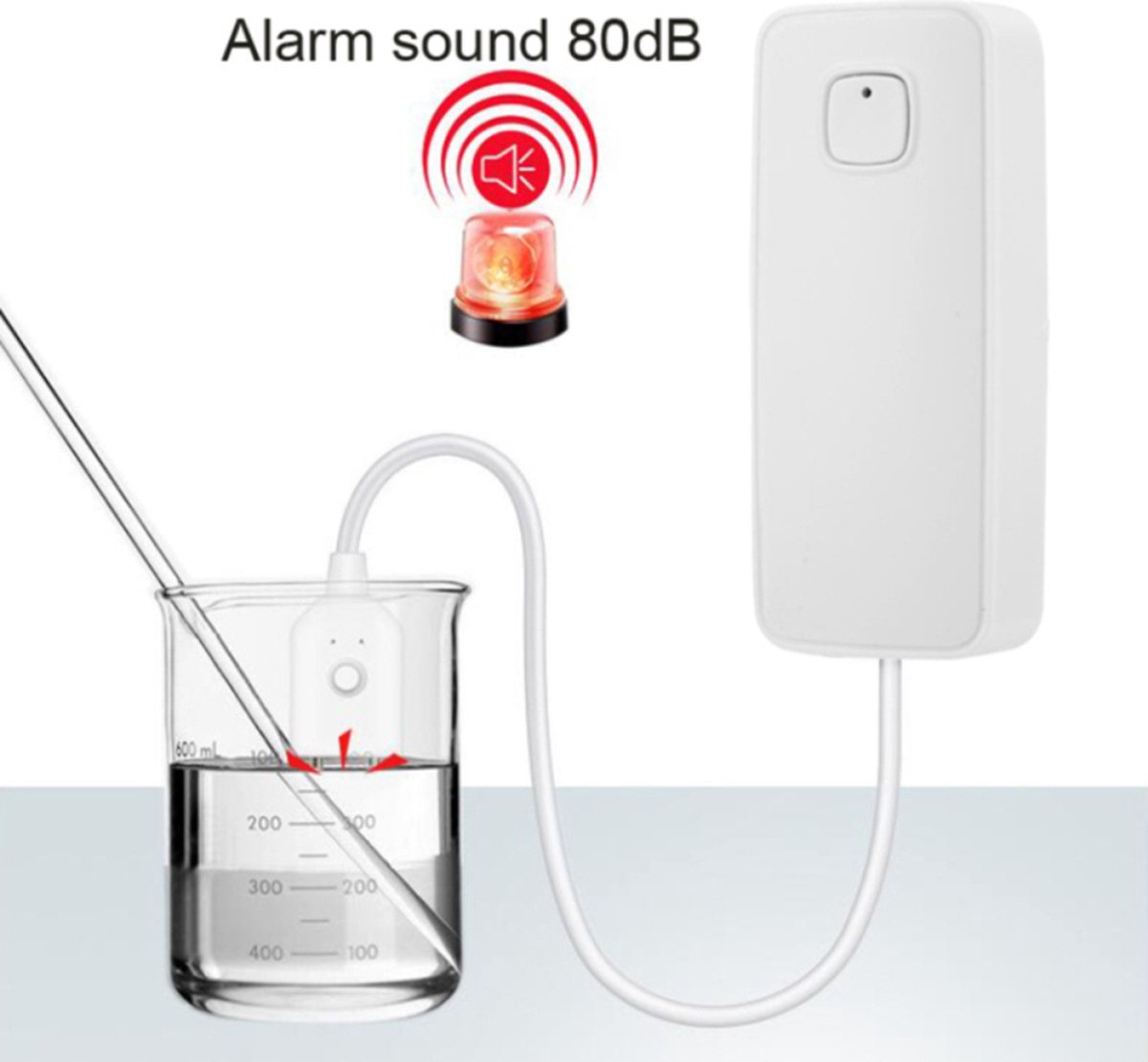Smart water lekkage alarm 90db wifi waterlekkage sensor lek detector | bol