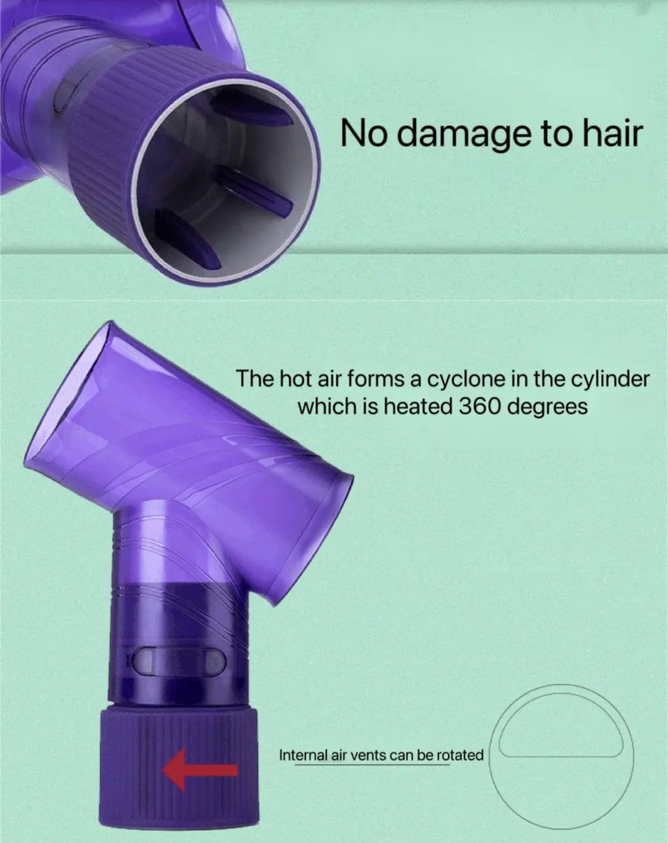 Föhn diffuser Dyson airwrap effect opzetstuk | bol.com