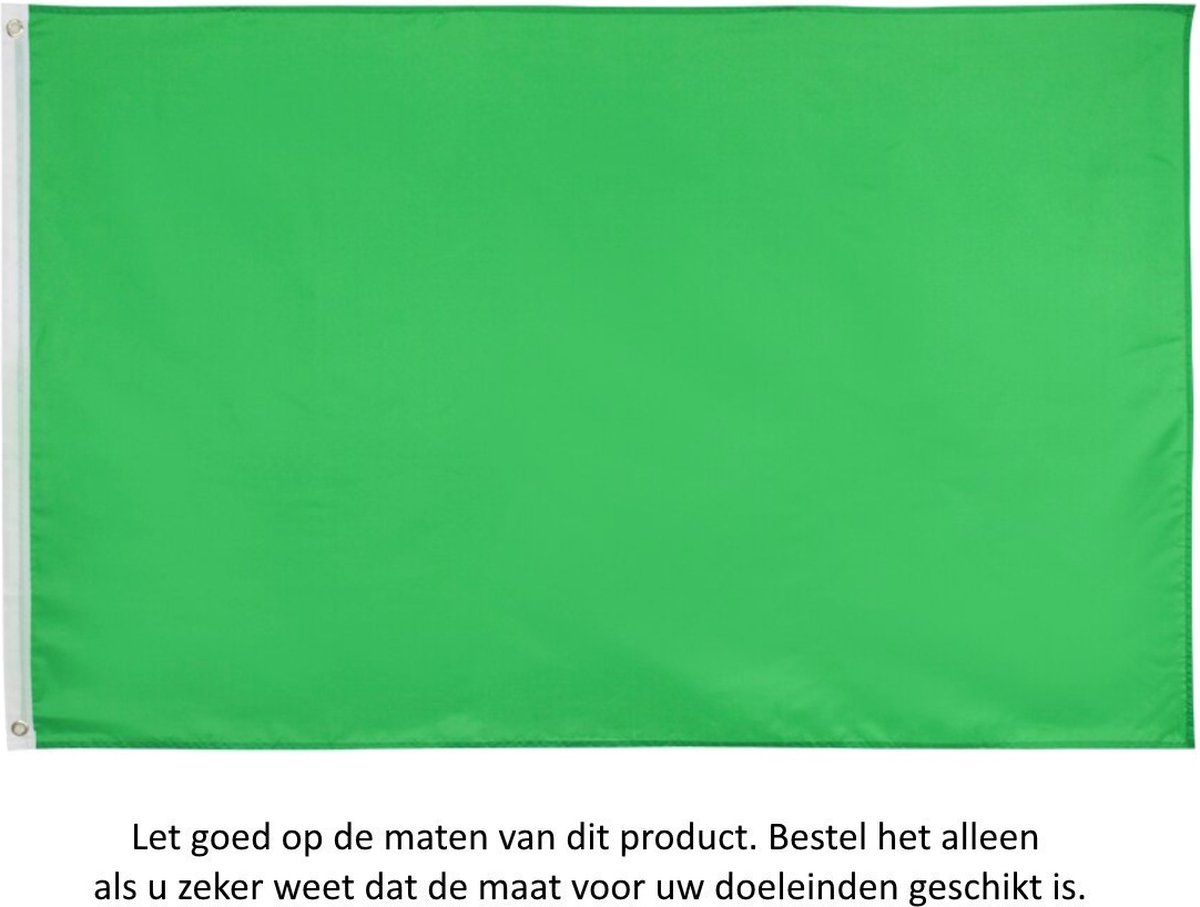 Effen Groene Vlag 150x90CM - Green Flag - Zelf beschilderen - Zelf Een ...