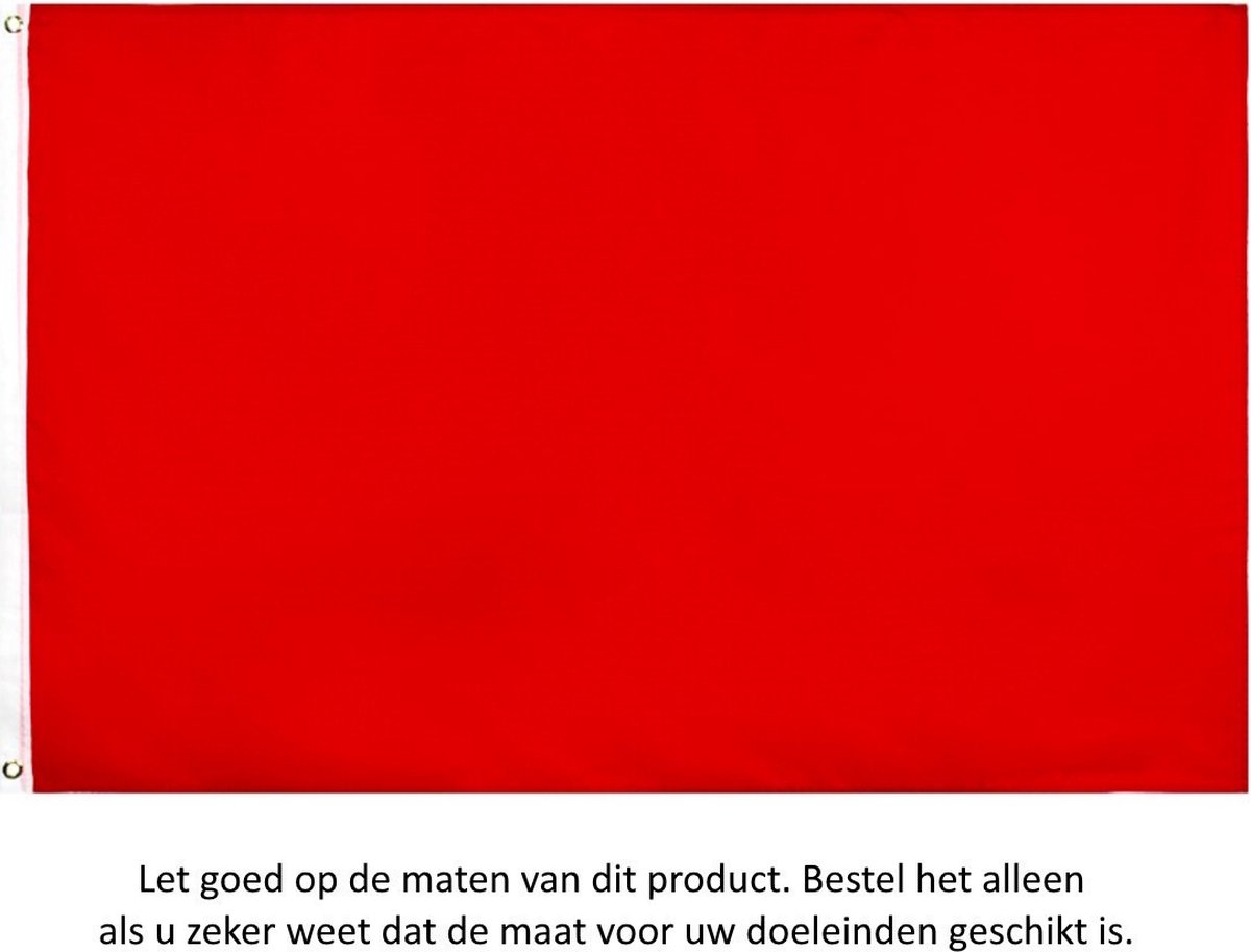 Effen Rode Vlag 150x90CM - Red Flag - Overgave - Zelf beschilderen ...