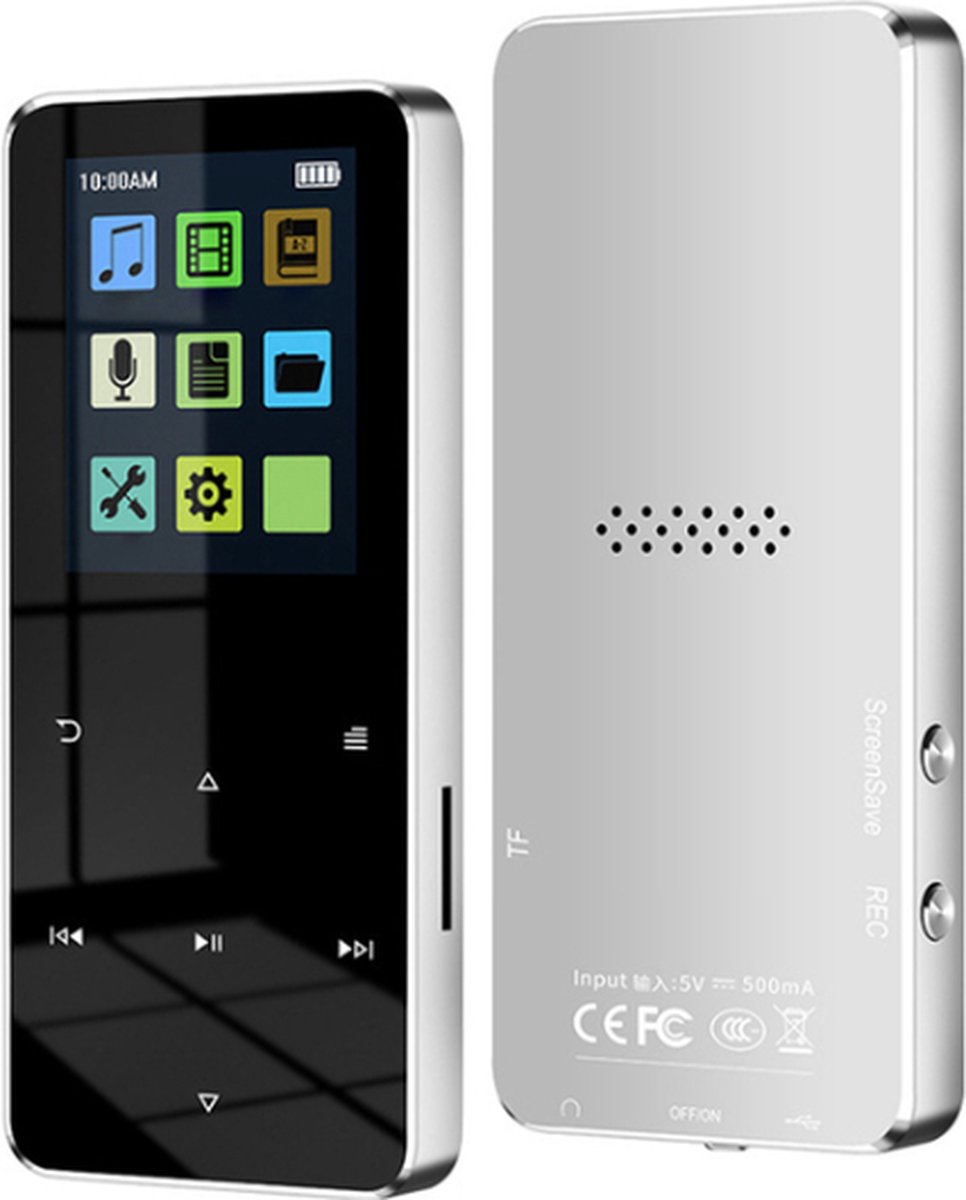 Bluetooth MP3 Speler met touchscreen - Muziek met 8GB opslag - Digitaal ...