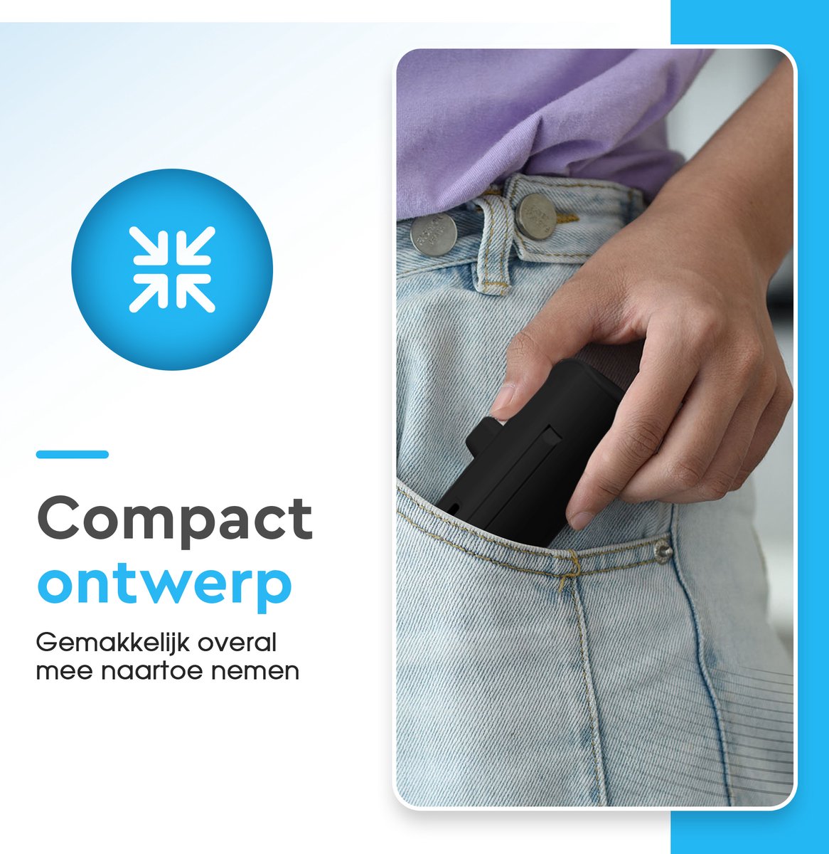 DOUBLE MM - Mini Powerbank - Powerbank Samsung - 5000 mAH - Draadloos ...