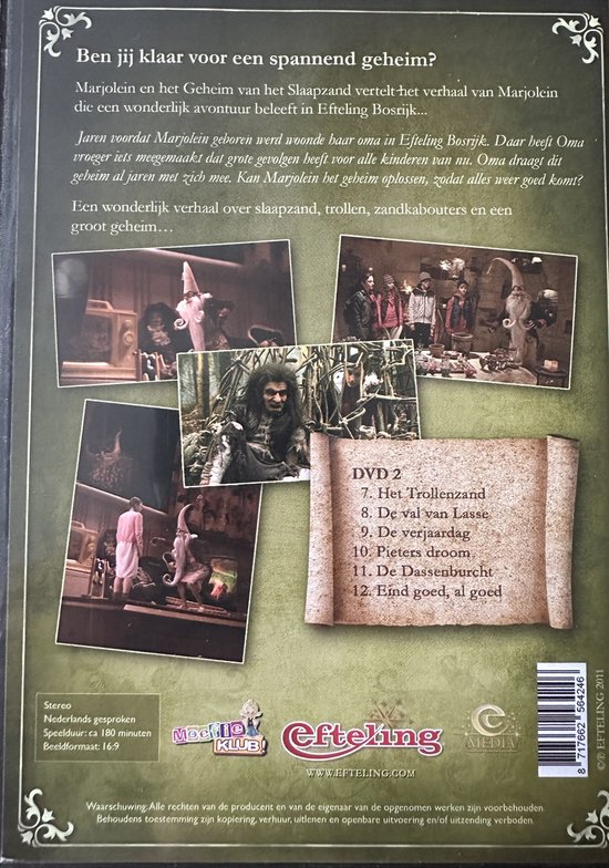 Dvd Marjolein en het geheim van slaapzand - Efteling Deel 2 (Dvd), Julia Vie | Dvd's | bol