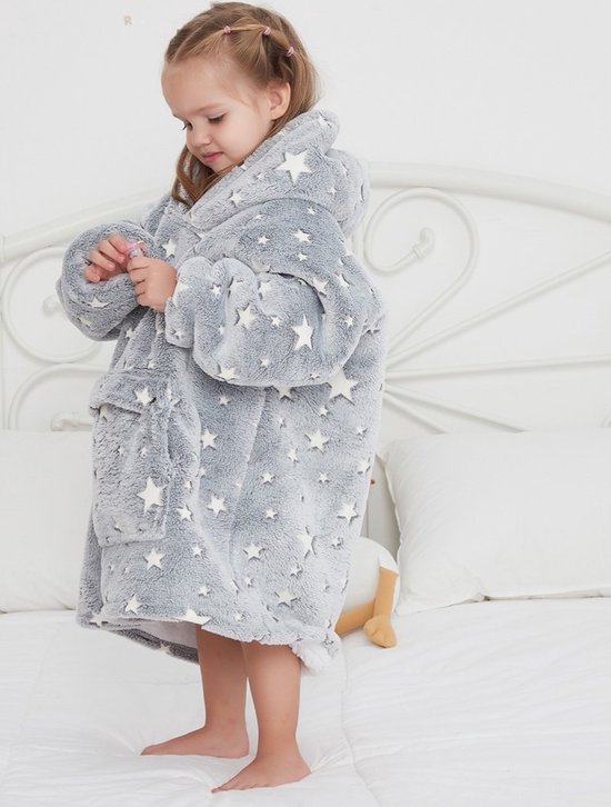 Snuggie kind - snuggie voor kinderen - kindersnuggie - fleece deken met ...