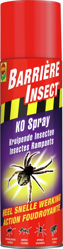 Barrière Insect K.O. Spray Kruipende Insecten - tegen mieren, spinnen ...