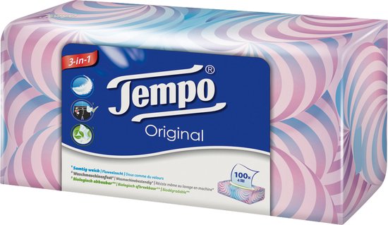 Tempo Tissues Box, 100 St | bol.com