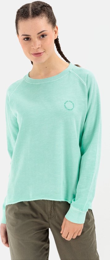 camel active Sweater gemaakt van katoen - Maat womenswear-S - Groen | bol