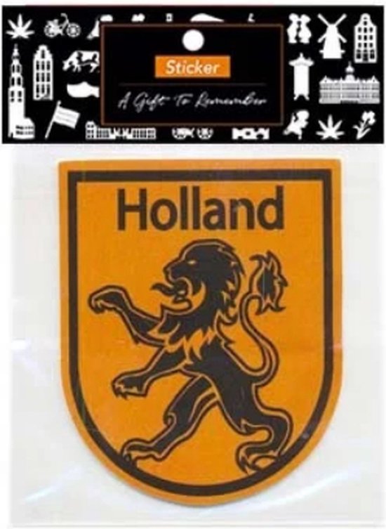 Sticker Holland leeuw oranje | bol