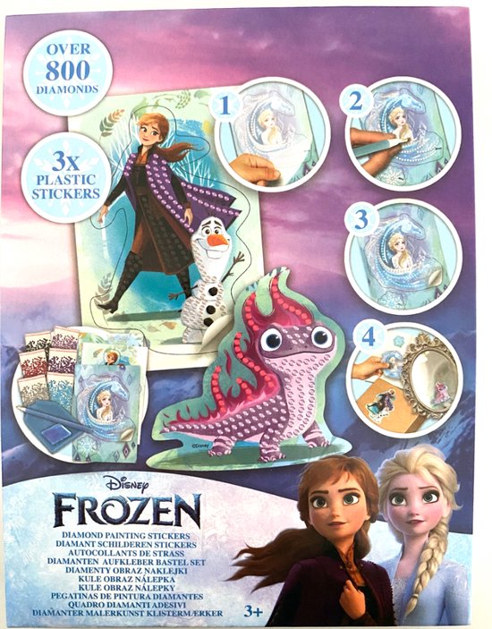 Frozen Diamond Painting - Blauw / Multicolor - Kunststof - Vanaf 3 jaar ...