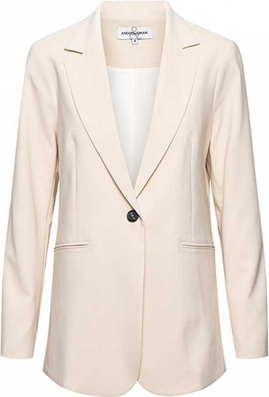&Co Women blazer Kara - Biscuit | bol