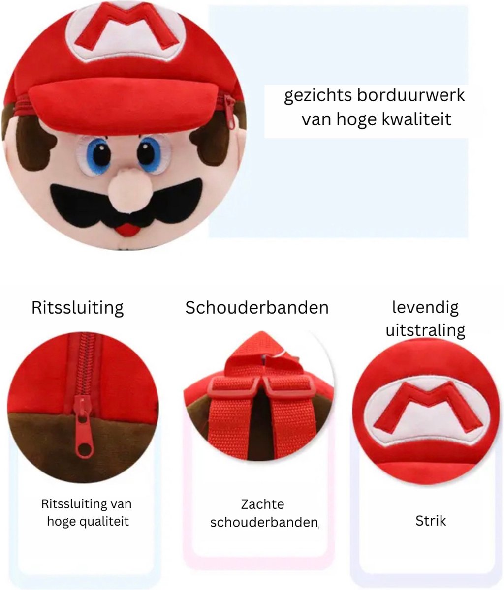 Super Mario School Tas -Peuter Schooltas - Nintendo Super Mario ...