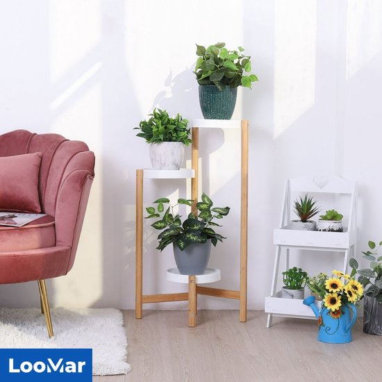 LooMar Plantenrek – Plantentafel – Plantenstandaard / Plantenhouder ...