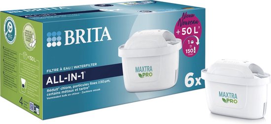 BRITA - BRITA Maxtra+ Filterpatronen - Waterfilterpatroon - MAXTRA Pro All-in-One - 6Pack | bol.com