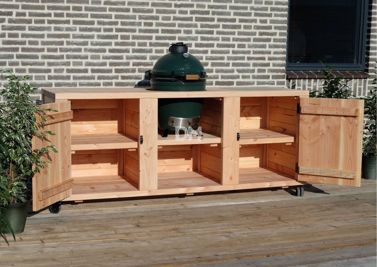 Bbq tafel | Barbecue tafel Chicago | Buitenkeuken | 3 delig | bol.com