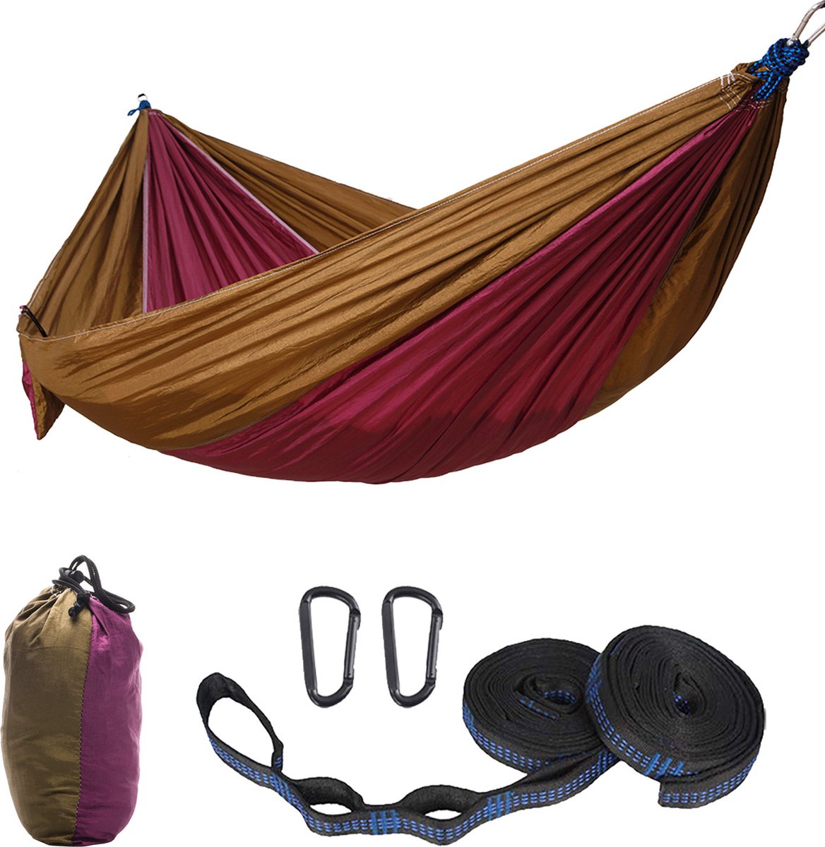 Hangmat -1 of 2 Persoons -Hangmat Cool Summer Sand Dubbel- Camping ...