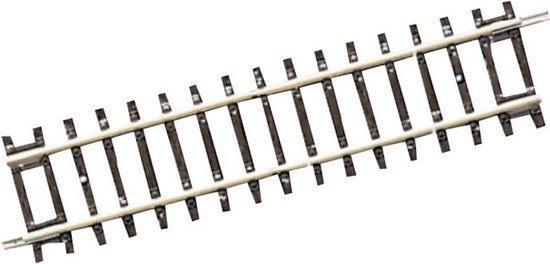 H0 Roco RocoLine (zonder ballastbed) 42411 Rechte rails 119 mm 12 stuk(s) | bol