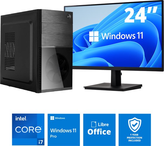 Intel Compleet PC SET | Intel Core i7 | 16 GB RAM | 500 GB SSD ...