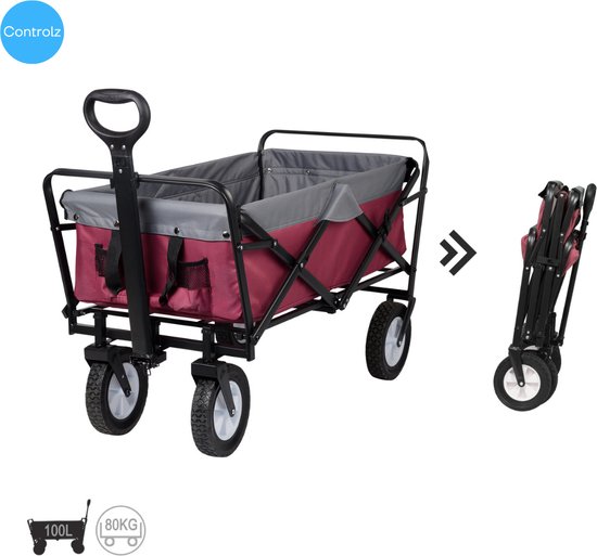 Bolderkar Opvouwbaar - Bolderkar Opvouwbaar Luchtbanden - Bolderwagen - Bolderkar met... | bol.com