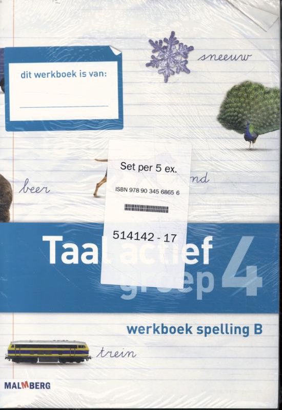 Taal Actief (set 5 ex) groep 4 Werkboek Spelling B | 9789034568656 | G.Peeters | Boeken | bol.com
