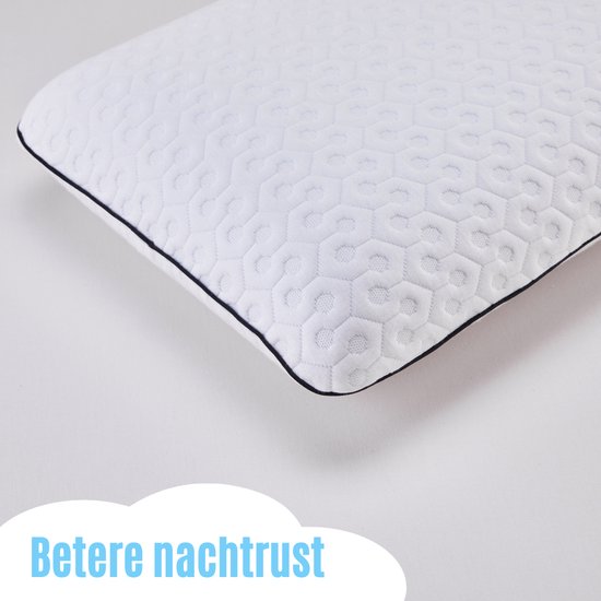 Diamant Hoofdkussen - Hoofdkussens - Traagschuim Hoofdkussen - Memory Foam - 30 Dagen... | bol