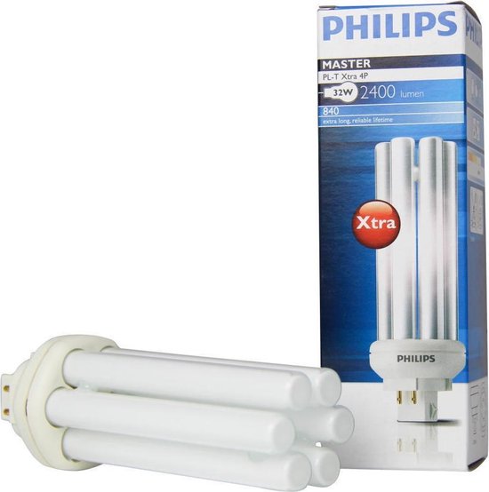 Philips MASTER PL-T Xtra 32W - 840 Koel Wit | 4 Pin | bol