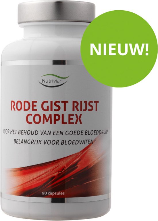 Rode Gist Rijst Complex – Cholesterol Control van Nutrivian (90 stuks ...