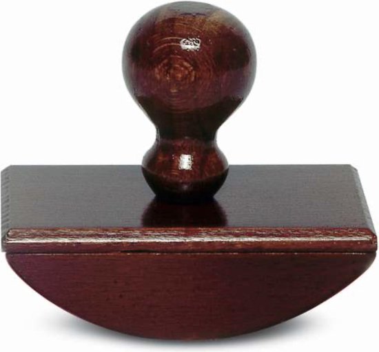 Houten inkt vloeistempel - Vloeipapier 4,5 x 12 cm | bol