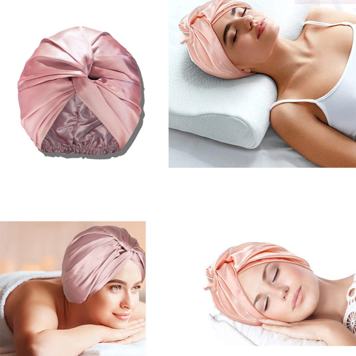 DreamGoods Zijden Slaapmuts - 100% Zijde - Silk Bonnet - Slaapmuts - Haarmuts - Medium... | bol.com