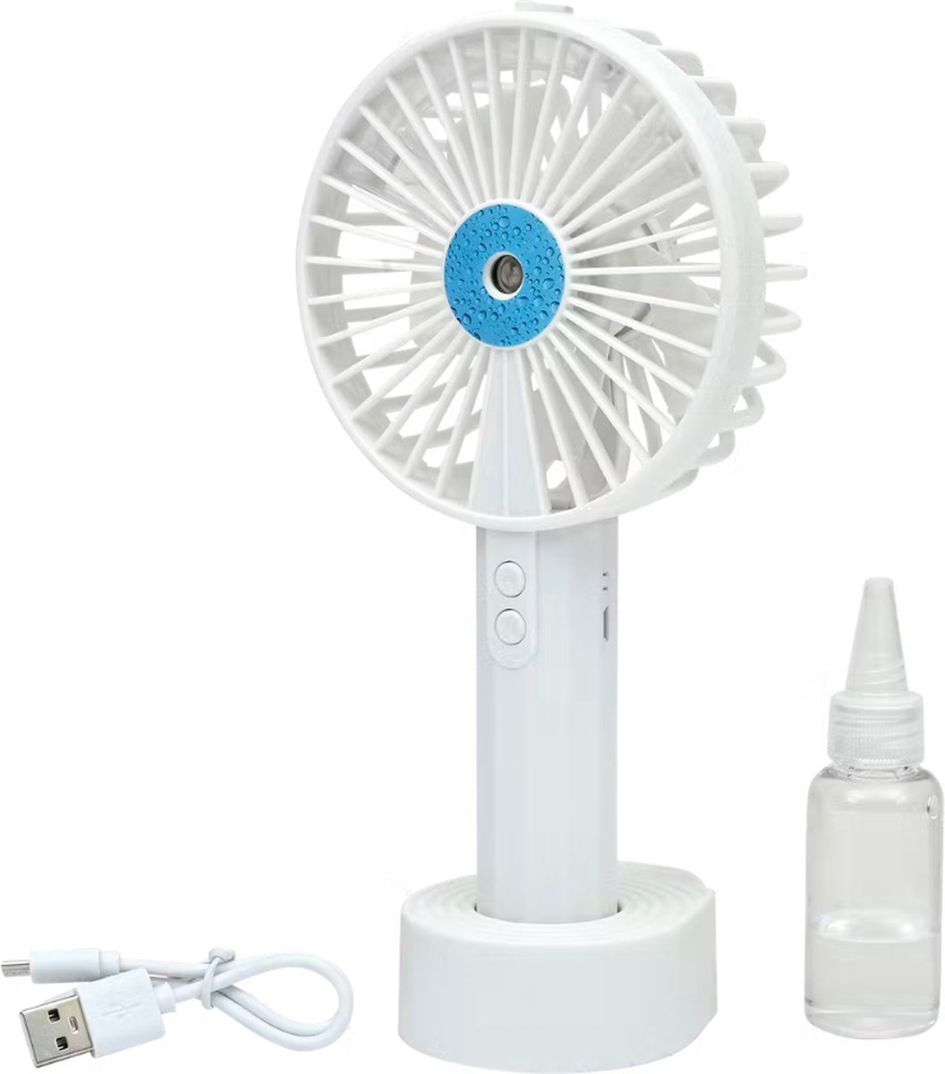 Kinzo handventilator met mistpray- Mini ventilator voor vakantie ...