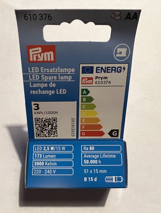 LED lamp - Bajonet fitting - 2,5W - 3000K - 1 stuk voor o.a ...