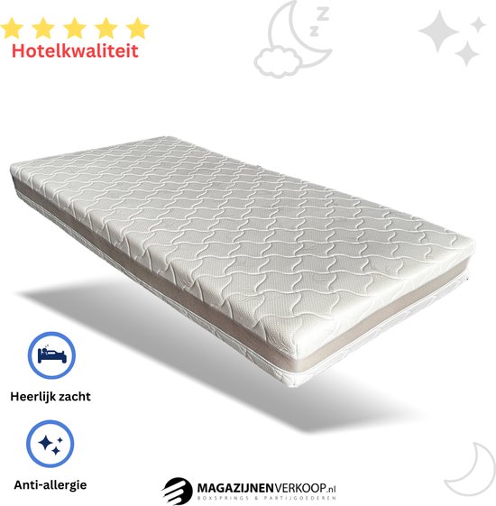 Full 3D Infinity - Pocket Matras - 90x200 - Wit - Koudschuim | bol.com