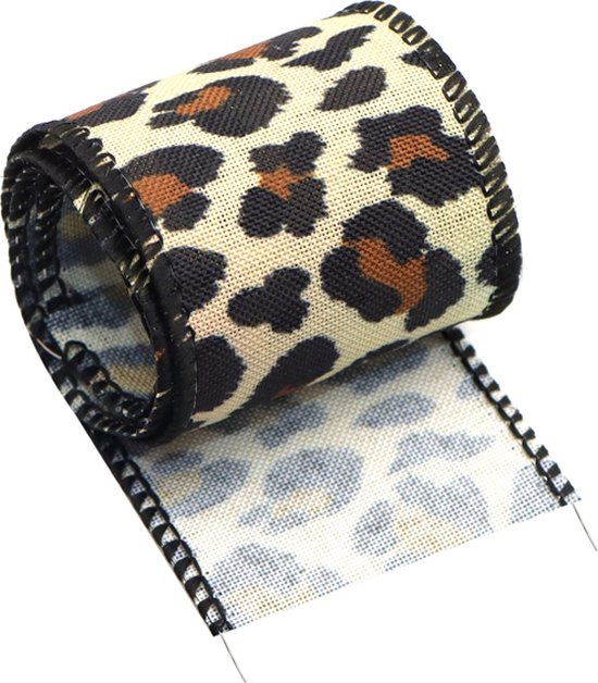 Lint met IJzerdraad | Jute Burlap Linnen Look Lint | Luxe Weefband 63mm ...