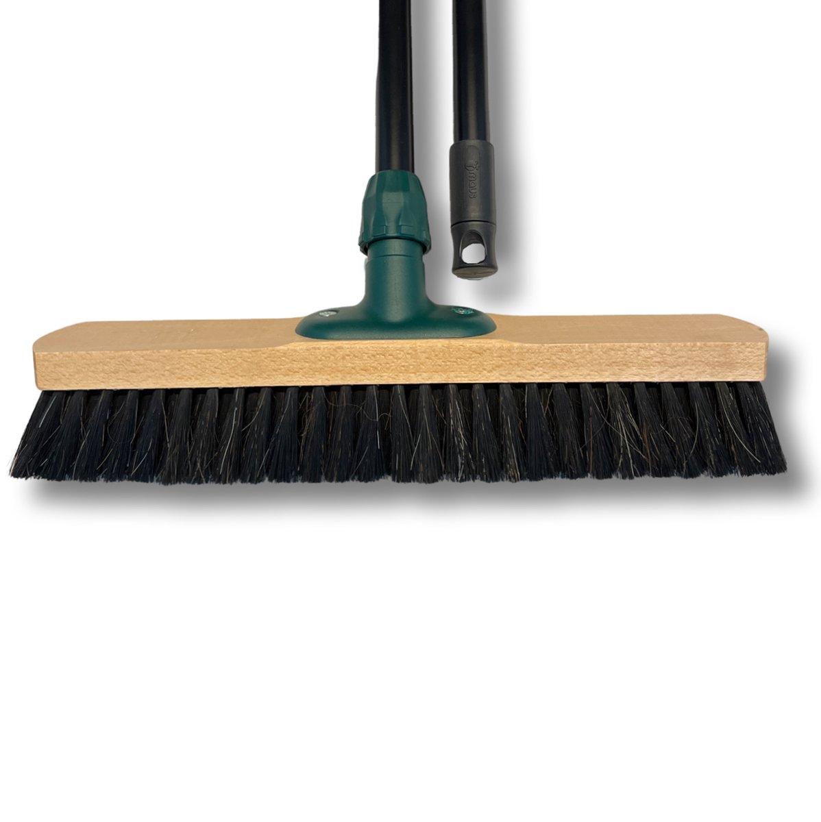 MAUS Classic bezem binnen 40cm - zachte paardenhaar zaalveger van hout ...