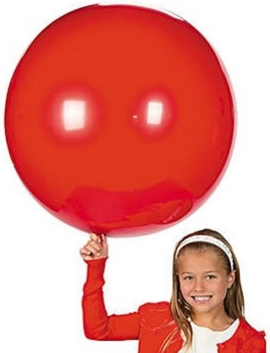 Ballon XXL - rood - 36inch - 90 cm | bol.com